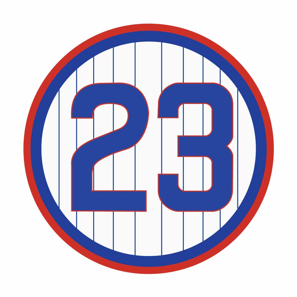 #23 Red White and Blue Sticker – Wrigleyville Sports