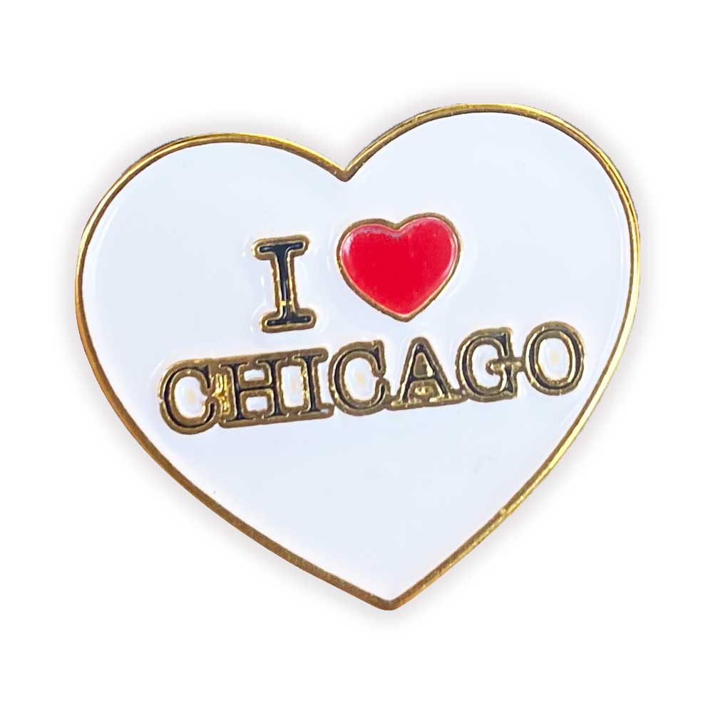 I love Chicago Pin – Wrigleyville Sports
