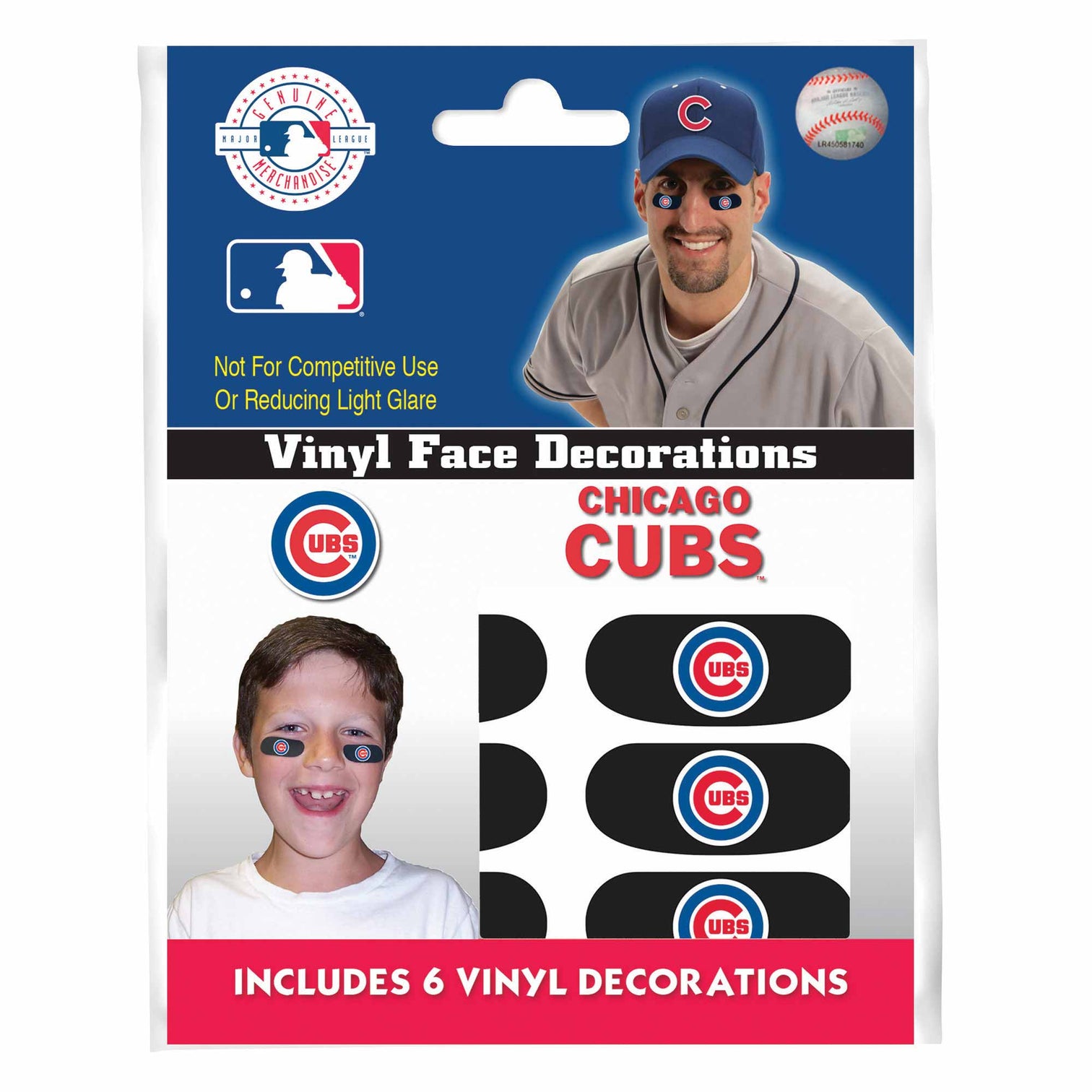 Chicago Cubs Eye Black Face Sticker – Wrigleyville Sports