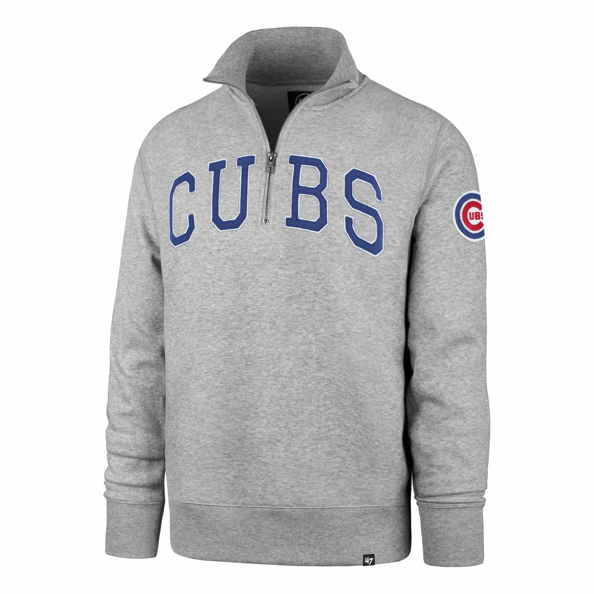 Chicago Cubs Grey Striker Bullseye Quarter Zip – Wrigleyville Sports