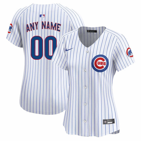 Chicago Cubs Customized Women's Home Nike Vapor Limited Replica Jersey ...