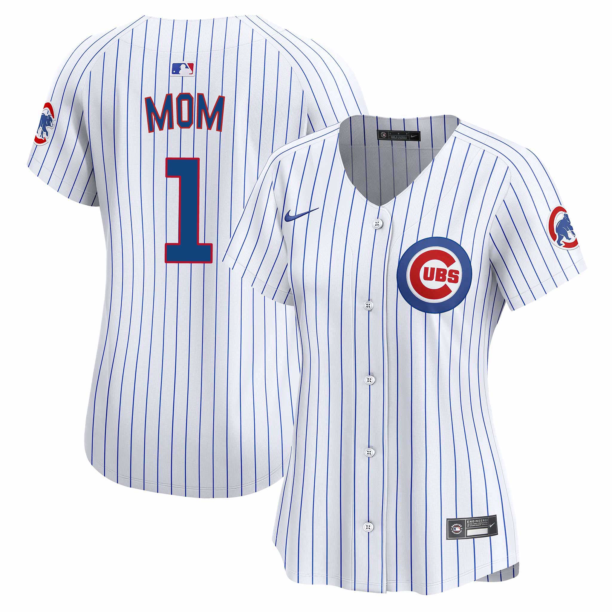 Chicago Cubs Customized Women's Home Nike Vapor Limited Replica Jersey ...