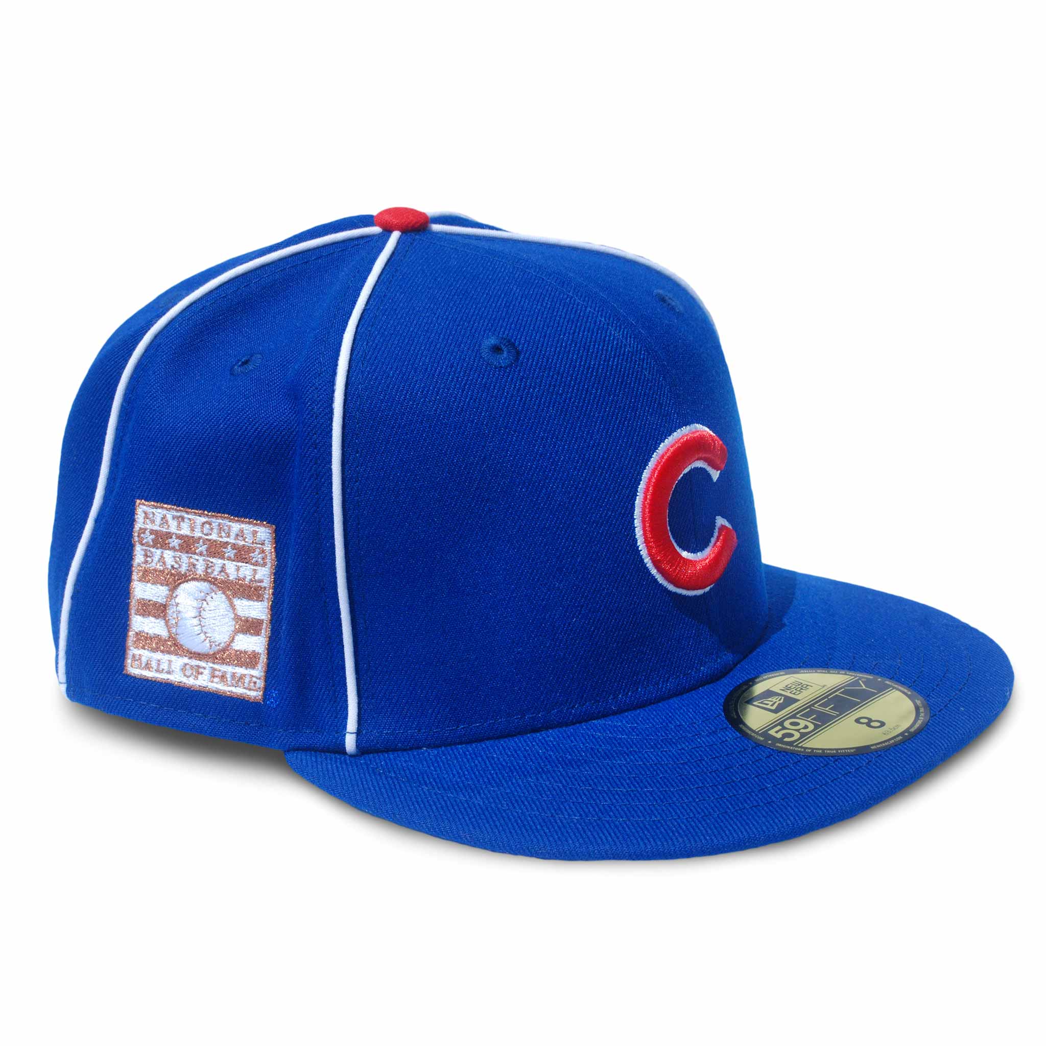 Chicago Cubs 1958-66 Ernie Banks Hall Of Fame 59FIFTY Fitted Cap ...