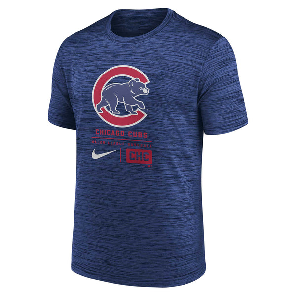 Chicago Cubs Large Logo Velocity Nike T-Shirt – Wrigleyville Sports