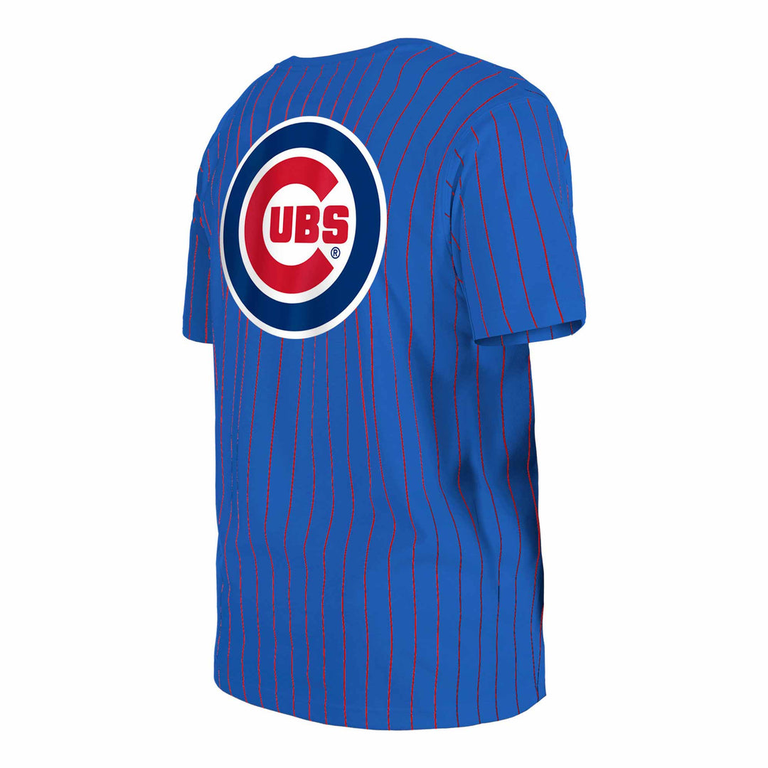 Chicago Cubs Two Sided Bullseye Royal Pinstripe T-Shirt – Wrigleyville ...