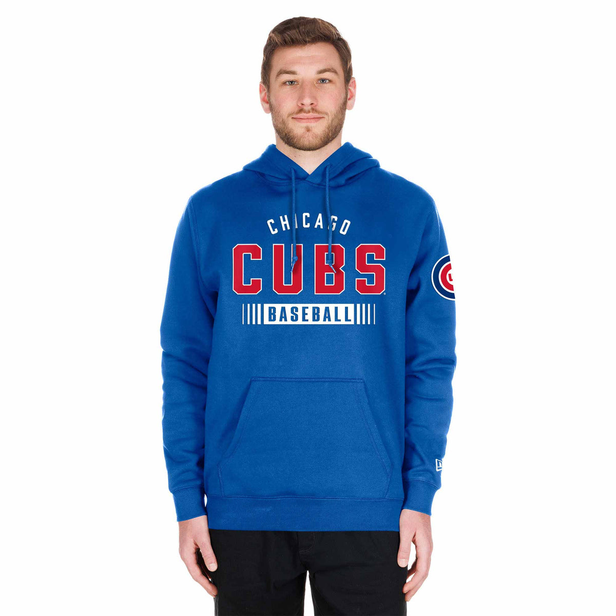 Chicago Cubs Bullseye Royal Baseball Hooded Sweatshirt – Wrigleyville ...