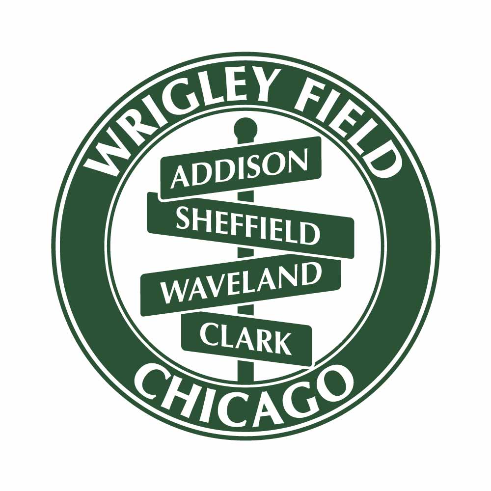 Wrigley Field Street Signs Sticker – Wrigleyville Sports