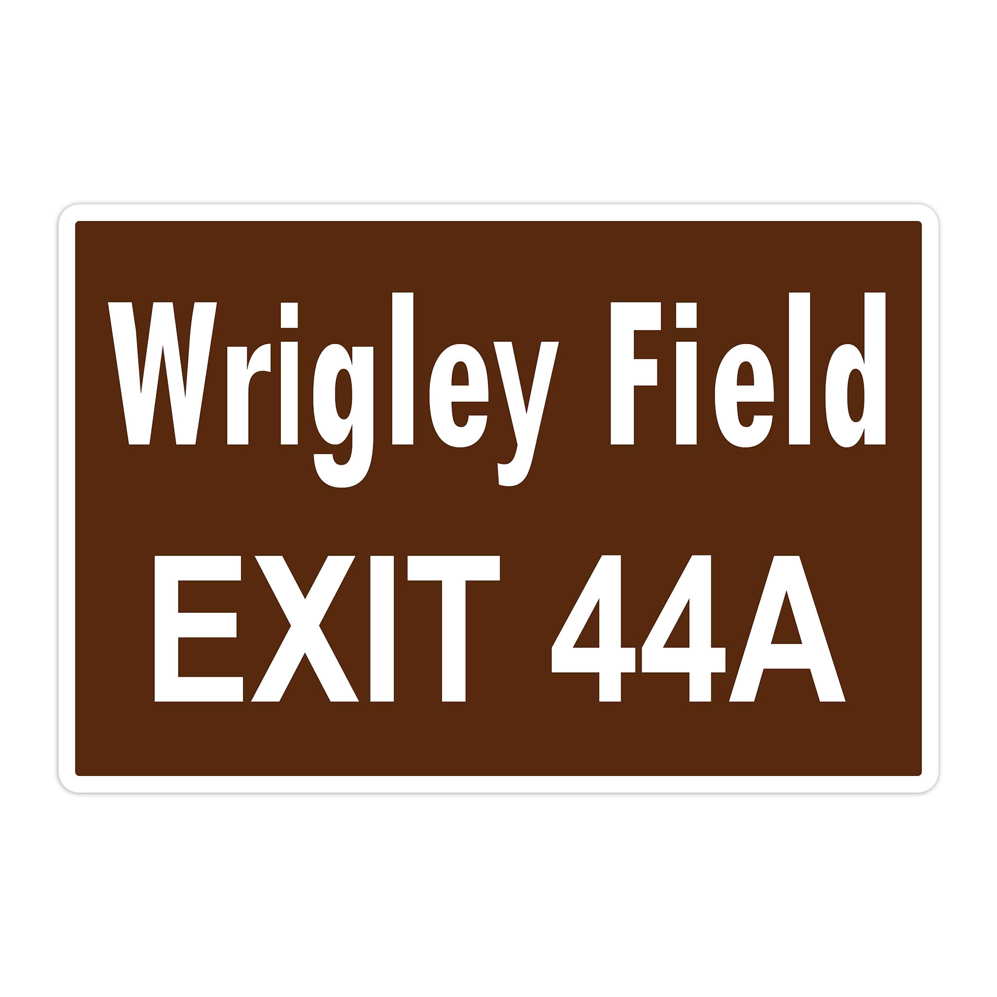 Wrigley Field Exit 44A Sticker – Wrigleyville Sports