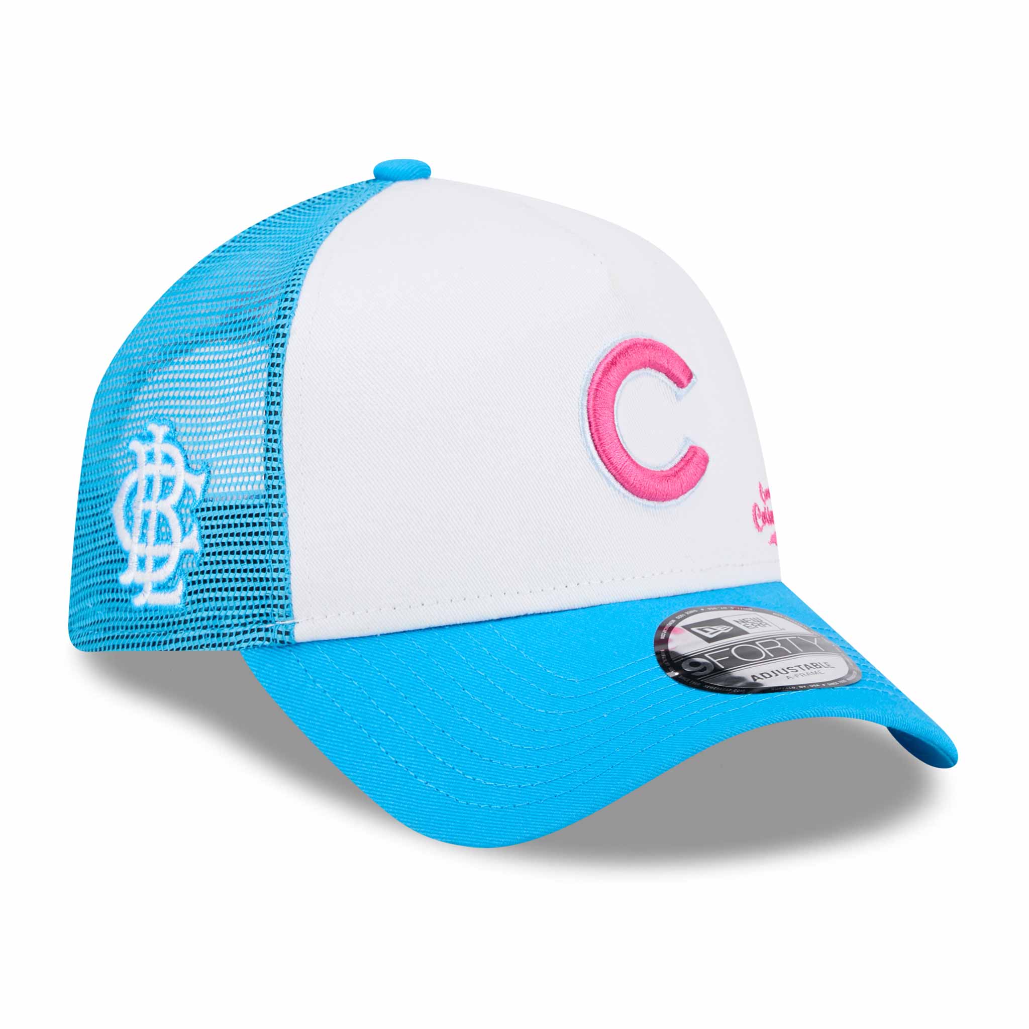 Chicago Cubs New Era Big League Chew 2024 9FORTY Mesh Trucker Cap ...
