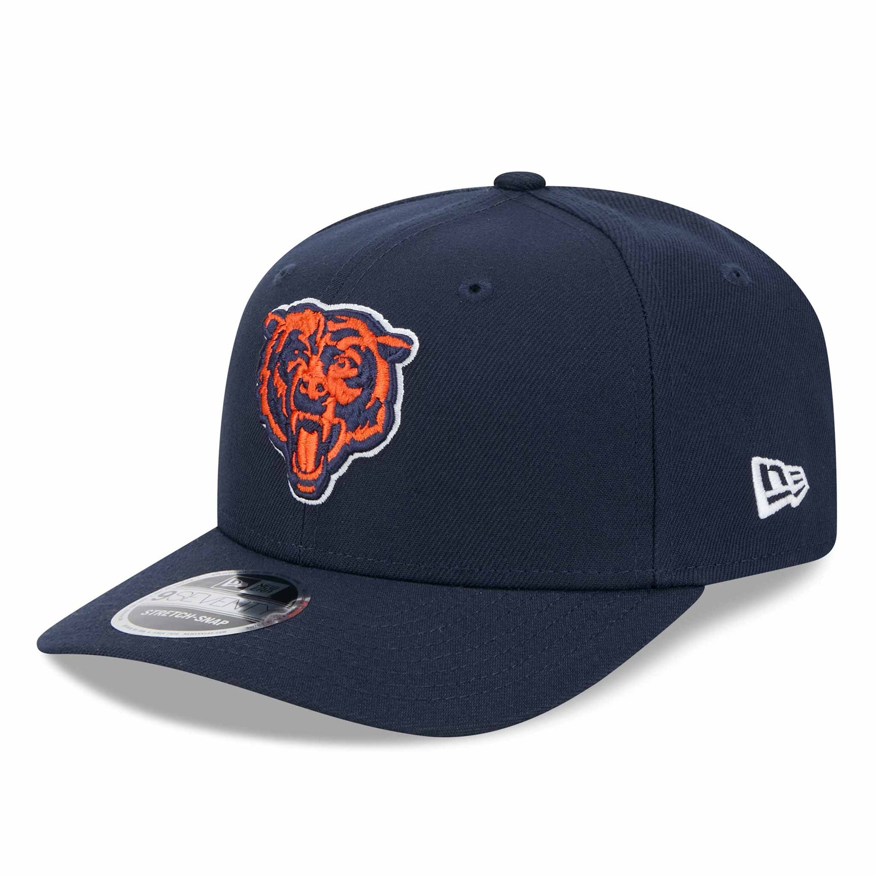 Chicago Bears Bear Face 9SEVENTY Stretch Snap Adjustable Cap ...