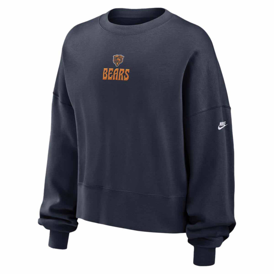 Chicago Bears Nike Women's Rewind Oversized Crewneck Sweatshirt ...