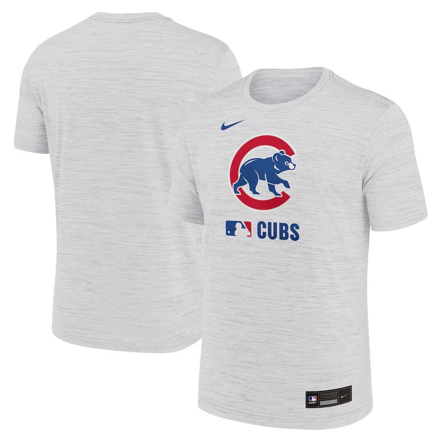 Chicago Cubs 2025 Nike Authentic Collection Grey Velocity Dri Fit T Sh ...