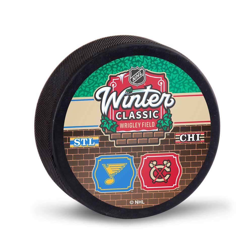 Chicago Blackhawks vs. St. Louis Blues 2025 Winter Classic Hockey Puck ...