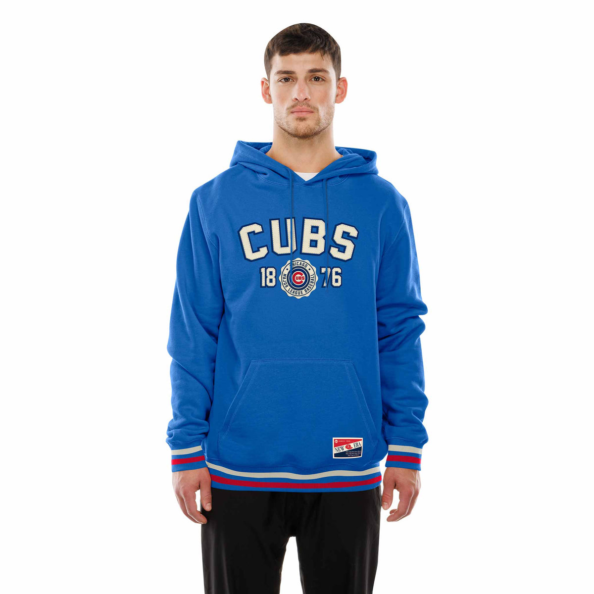 Chicago Cubs New Era Bullseye Crest 1876 Hooded Sweatshirt ...