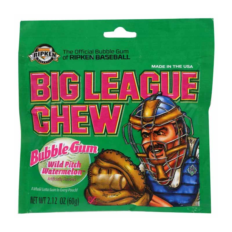 Big League Chew Pouch Watermelon Flavor – Wrigleyville Sports