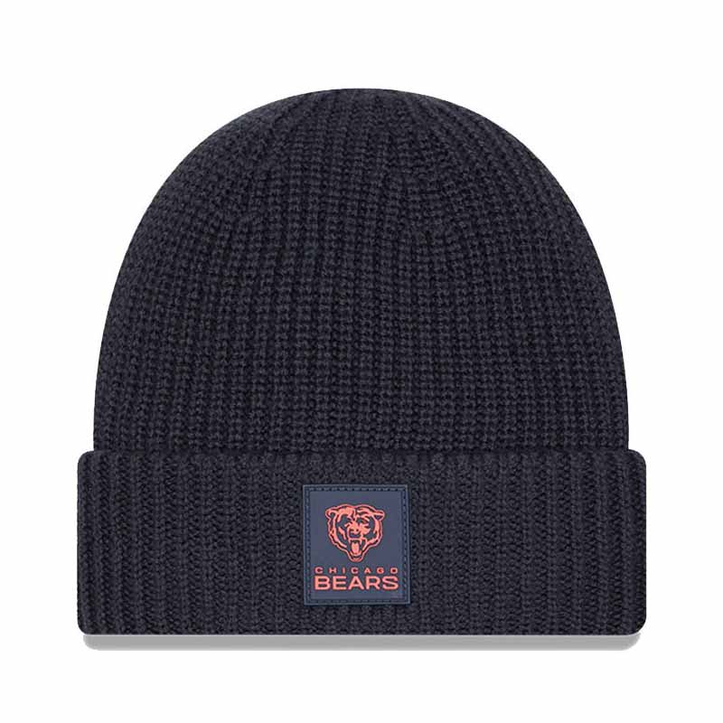 Chicago Bears New Era 2025 Bear Face Sideline On-Field Cold Weather Kn ...