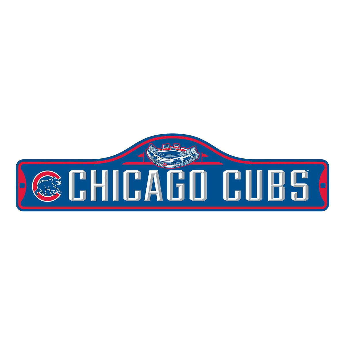Chicago Cubs Metal Street Sign – Wrigleyville Sports