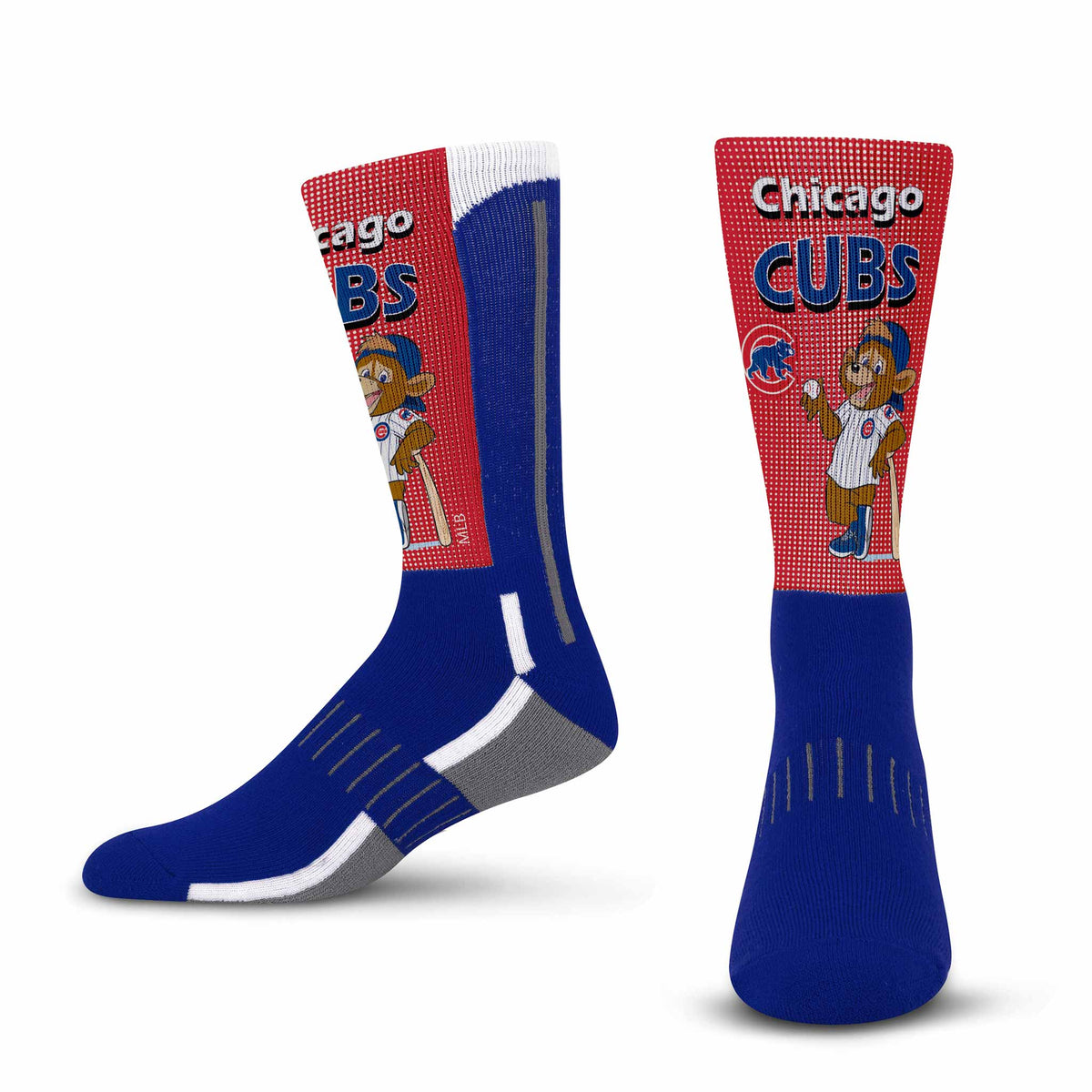 Chicago Cubs Clark The Cub Phenom Curve Adult Sock – Wrigleyville Sports