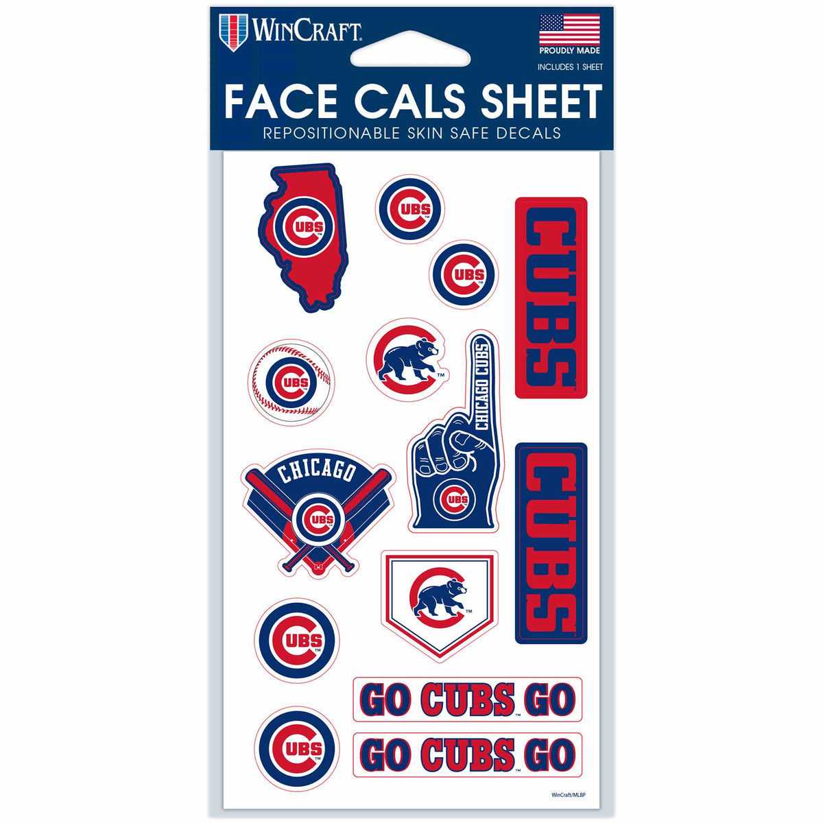 Chicago Cubs Temporary Face Decal Tattoos – Wrigleyville Sports