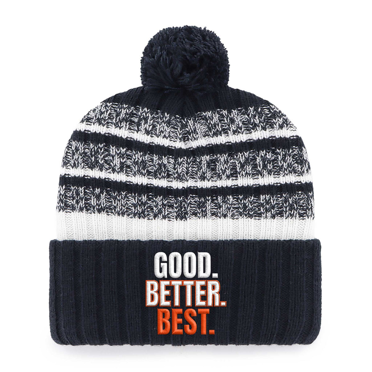 Chicago Bears 47 Brand Good-Better-Best Graphic Tavern Knit Cuff Beani ...