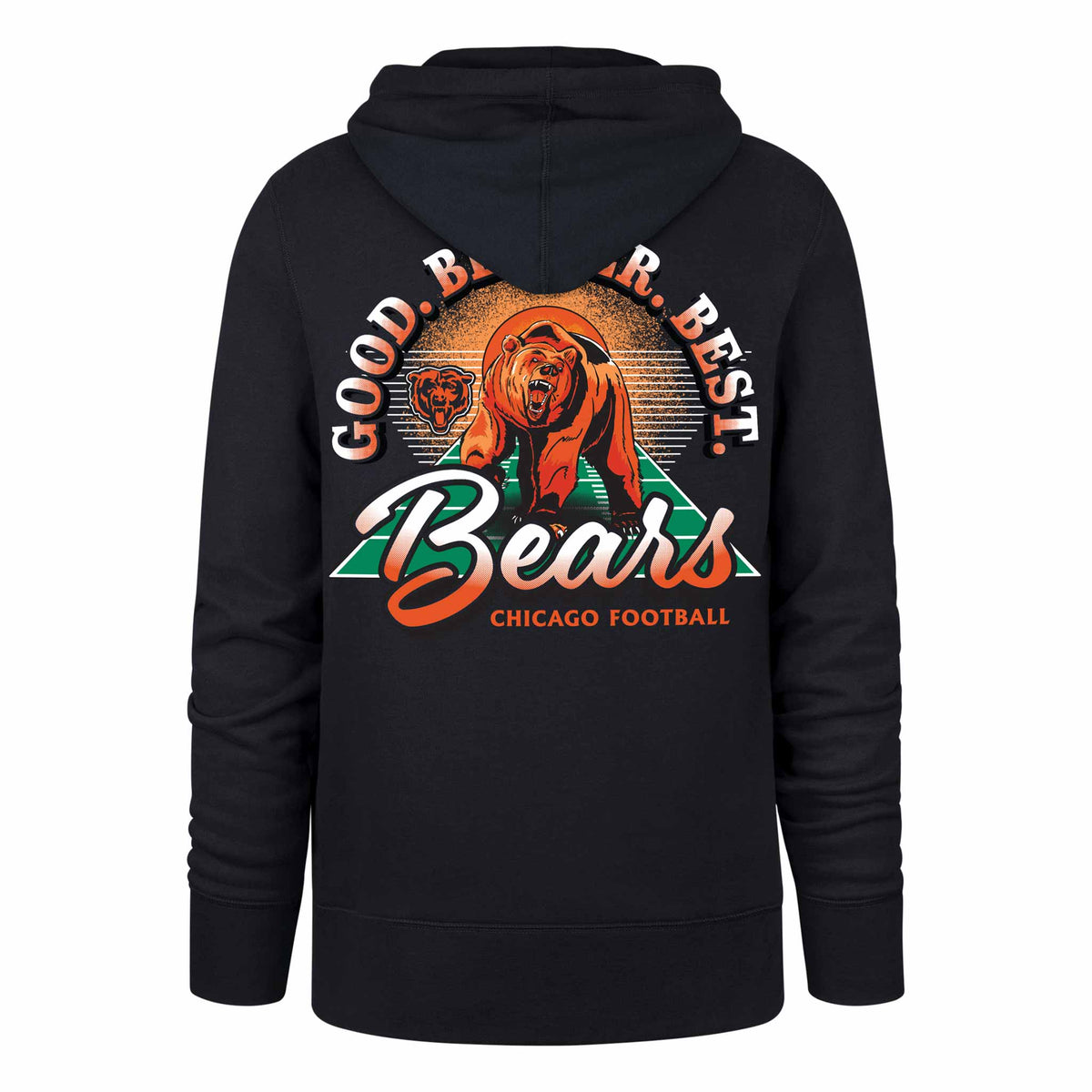 Chicago Bears 47 Brand Good-Better-Best Regional Backer Headline Hoode ...