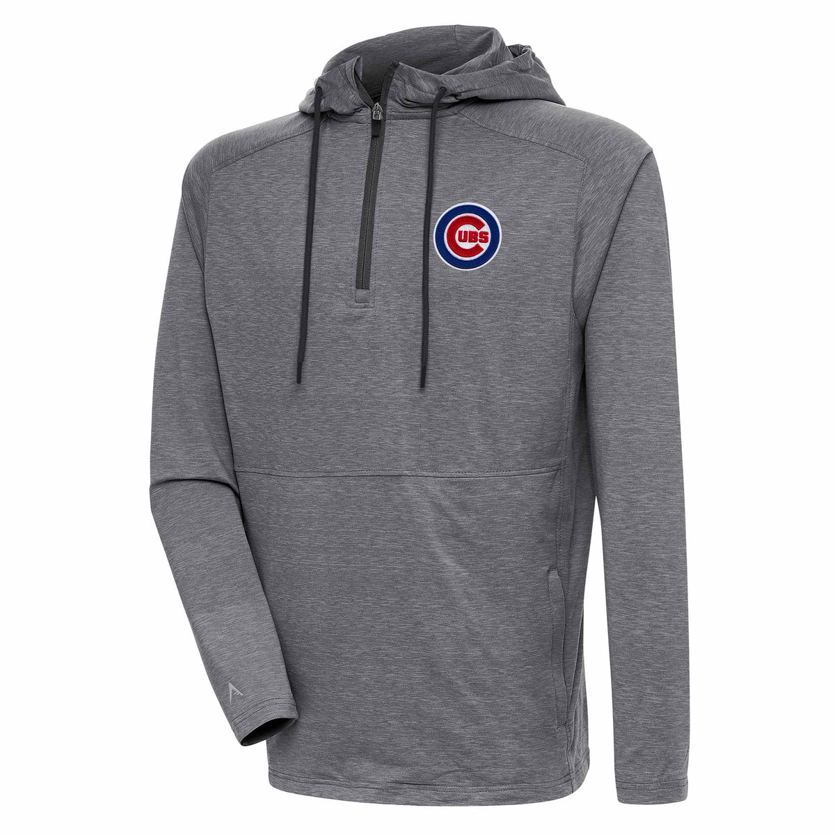 Chicago Cubs Spikes Grey Bullseye Hooded Half-Zip Jacket – Wrigleyville ...