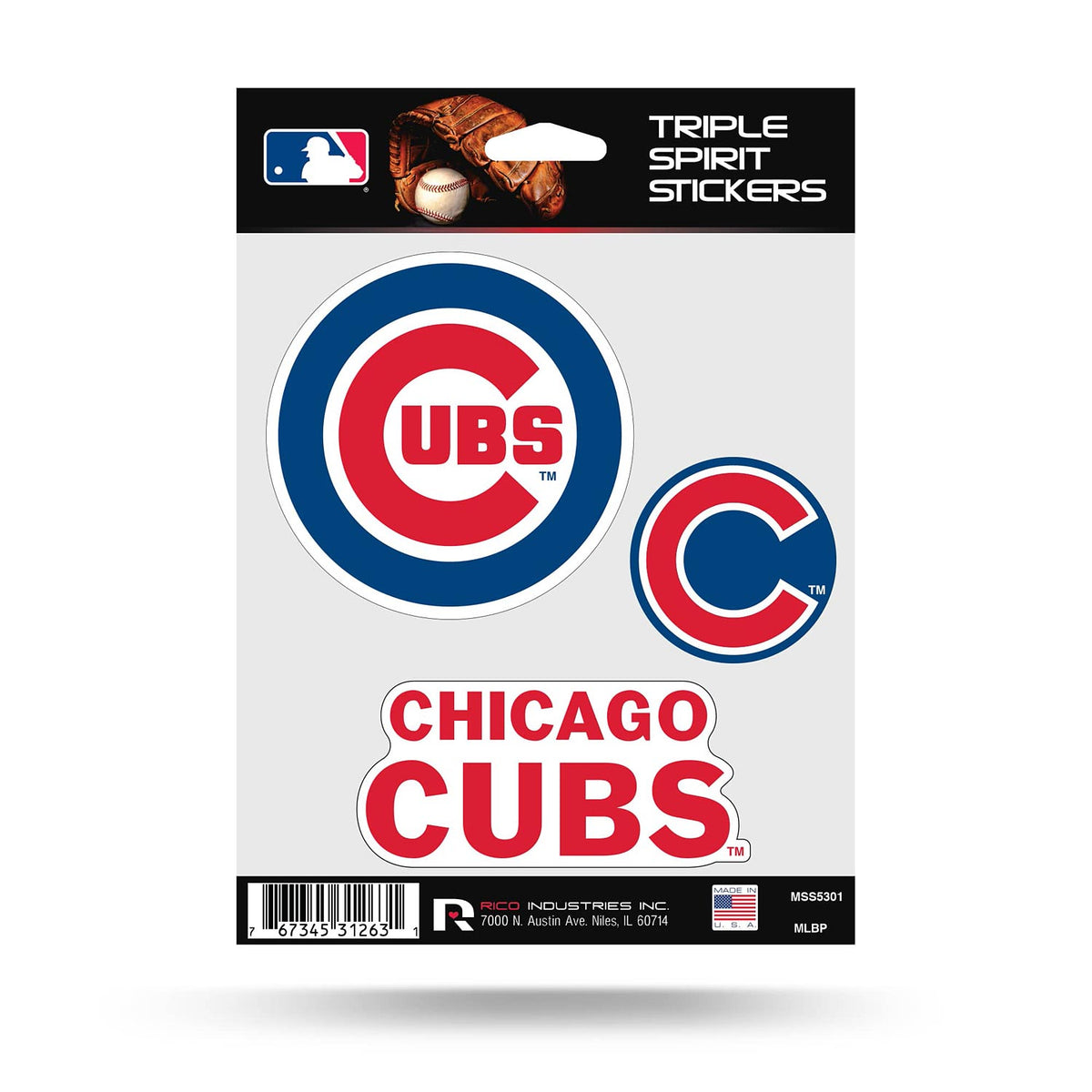 Chicago Cubs Triple Spirit Stickers – Wrigleyville Sports