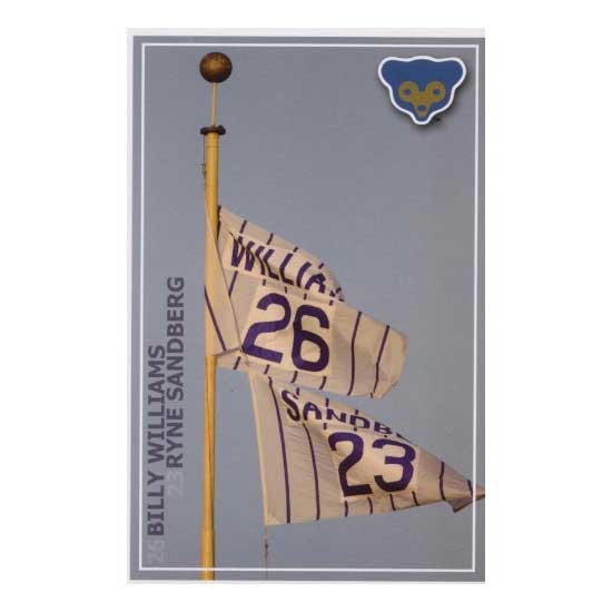 Williams and Sandberg Flags Post Card – Wrigleyville Sports