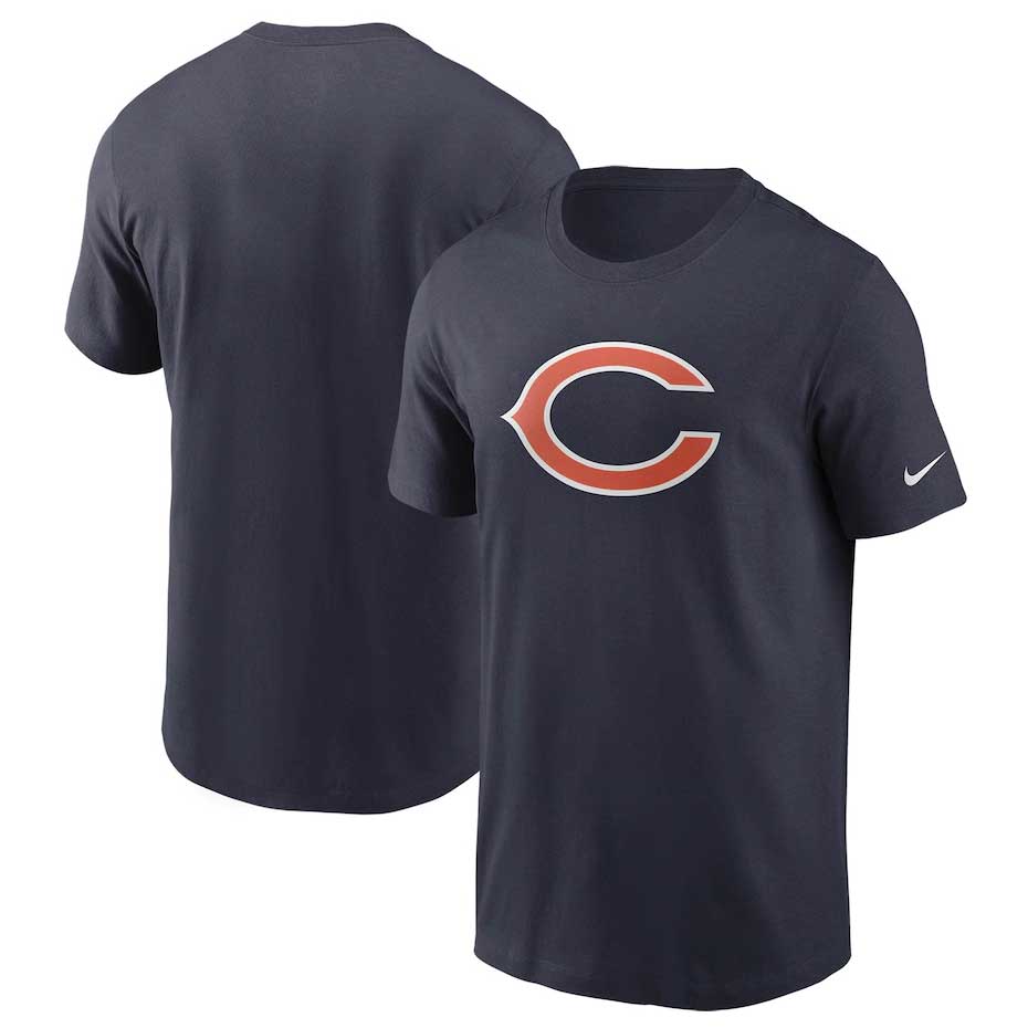 Chicago Bears Nike Navy Logo Essential T-Shirt – Wrigleyville Sports