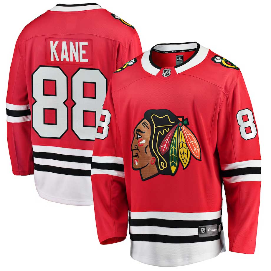 Chicago Blackhawks Patrick Kane Home Breakaway Jersey w/ Authentic Let ...