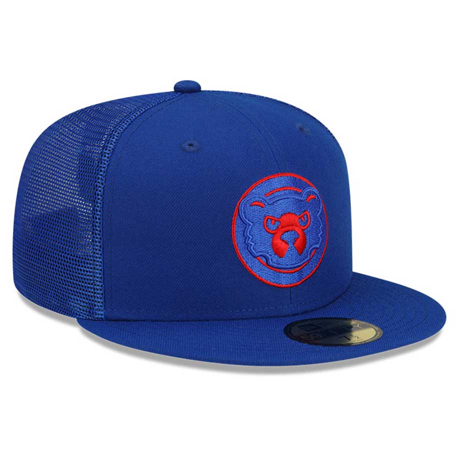 Chicago Cubs Angry Bear Batting Practice 59FIFTY Fitted Cap ...