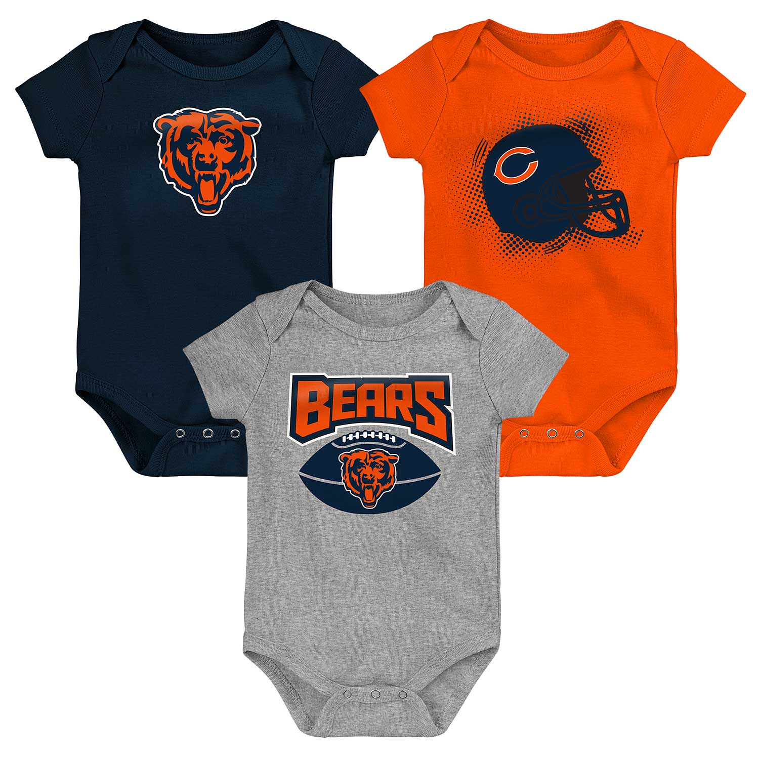 Chicago Bears Game On 3 PC Set Creeper – Wrigleyville Sports