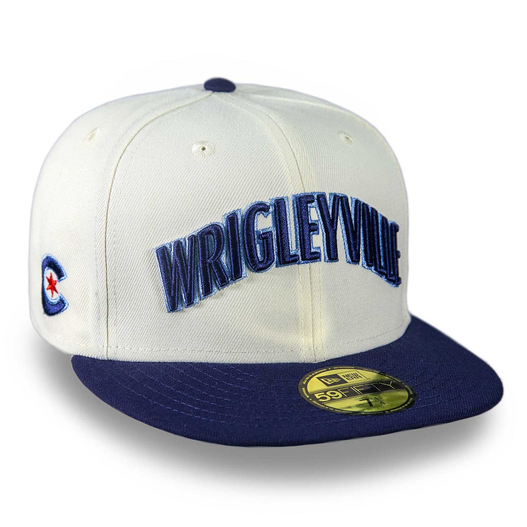 Chicago Cubs City Connect Cream Wordmark 59FIFTY Fitted Cap ...