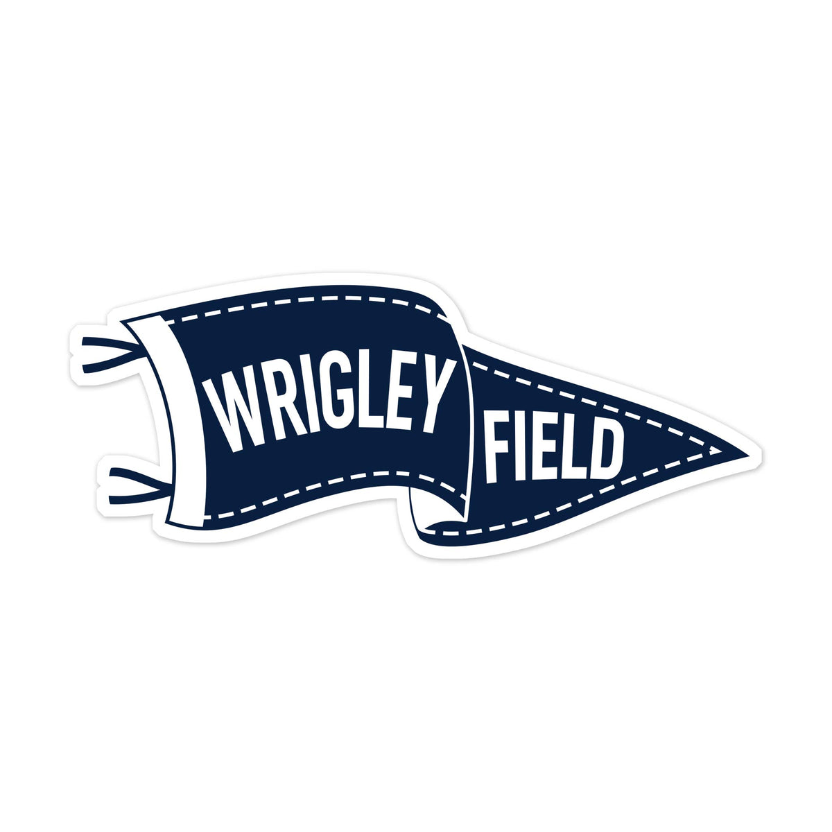 Wrigley Field Pennant Sticker – Wrigleyville Sports