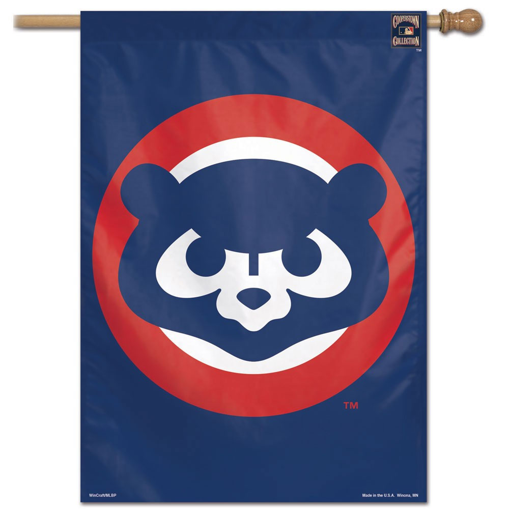 Chicago Cubs Cooperstown 28" x 40" Vertical Banner Flag – Wrigleyville ...